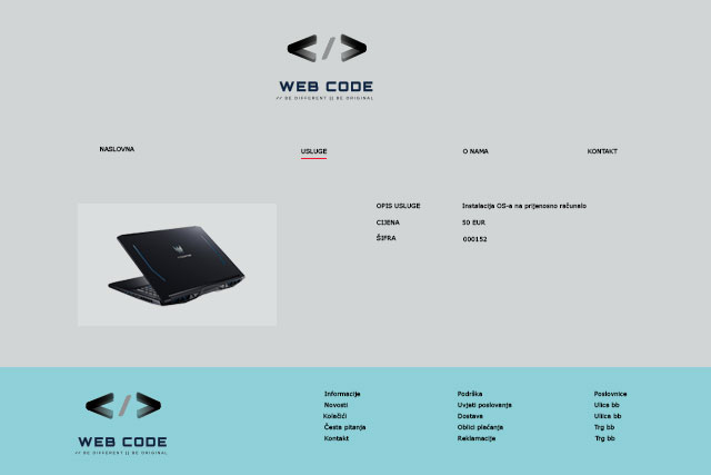 Web Code // Izrada internet stranica | Zagreb | 2024