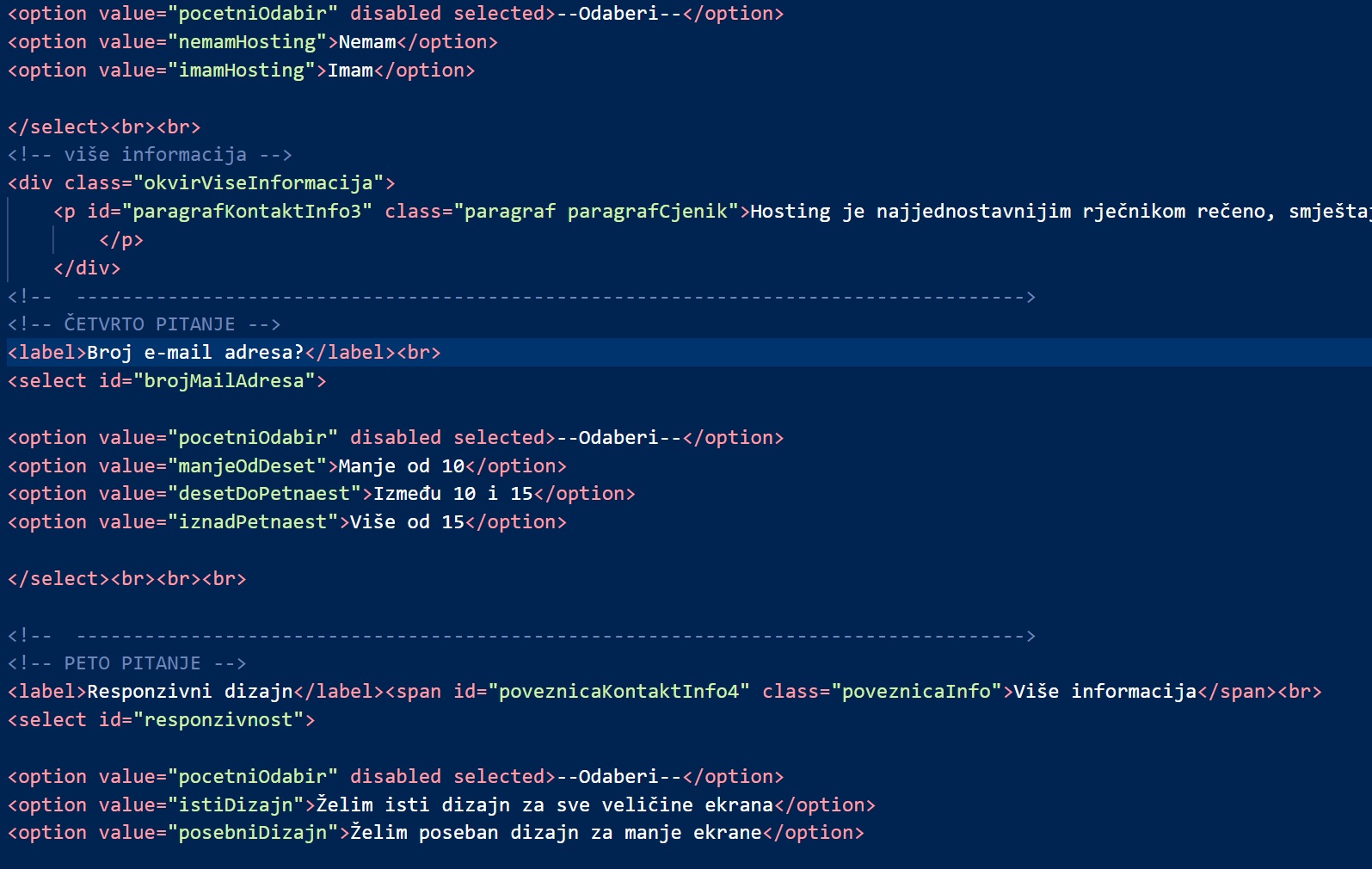 Web Code // Izrada internet stranica | Zagreb | 2024